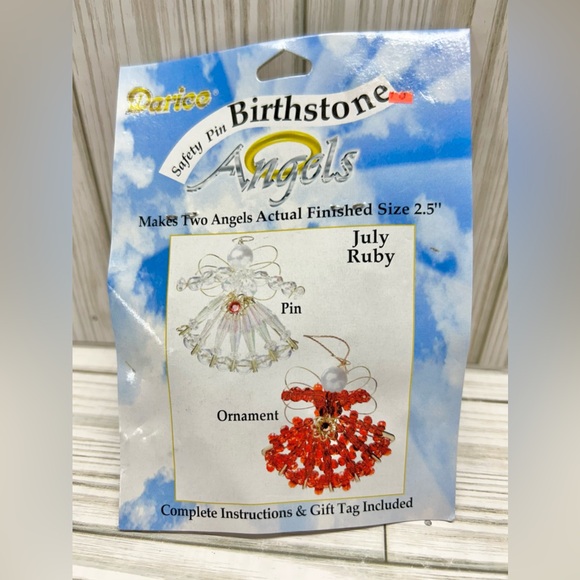 Darice | Office | Safety Pin Angel Ornament Kit Darice Birthstone July ...